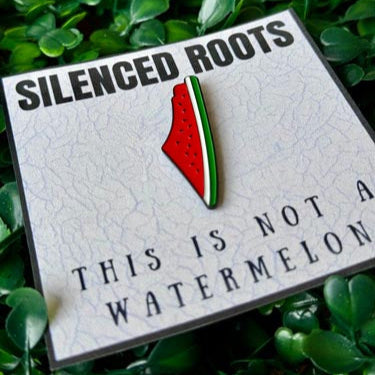 This Is Not a Watermelon Pin – Palestine Enamel Pin | Silenced Roots