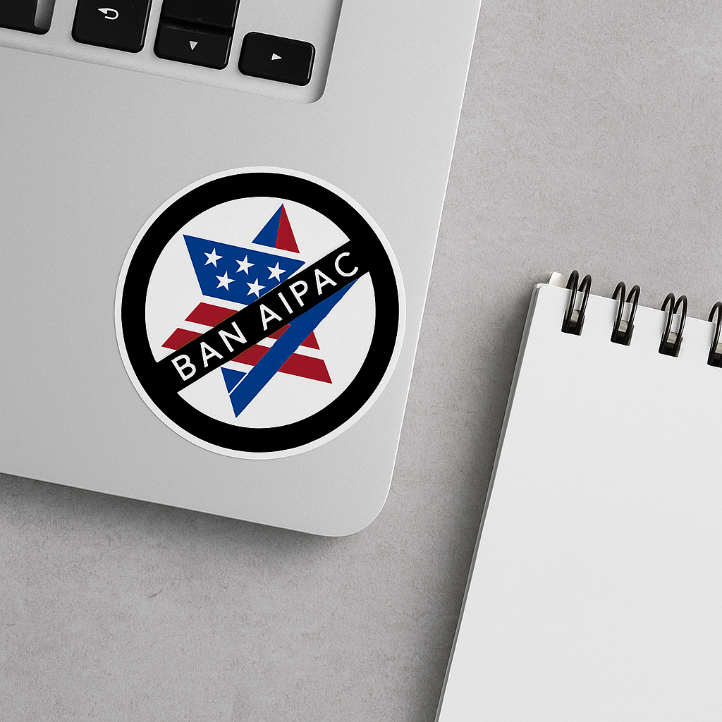 BAN AIPAC – Anti-Lobby Protest Art with Altered Political Symbol ...
